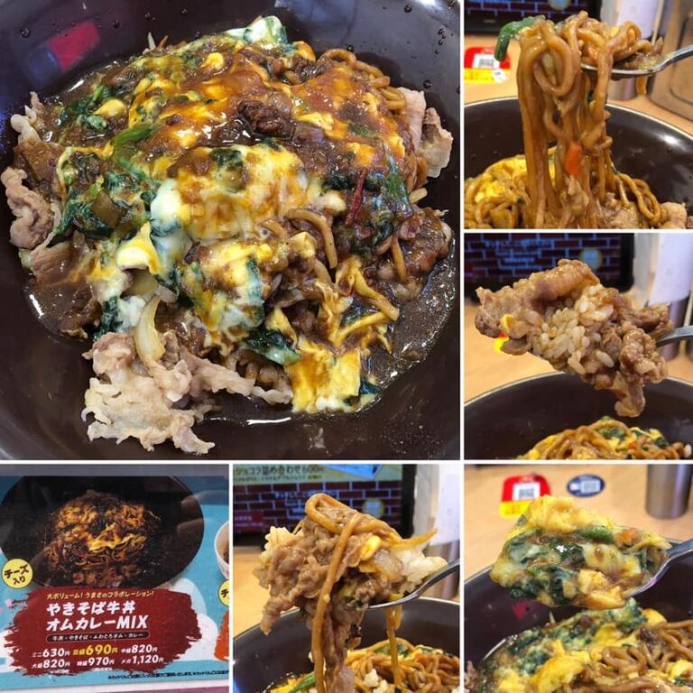 すき家 新宿南店にてやきそば牛丼オムカレーMIX690円【新宿三丁目】｜ぺこちゃんねる
